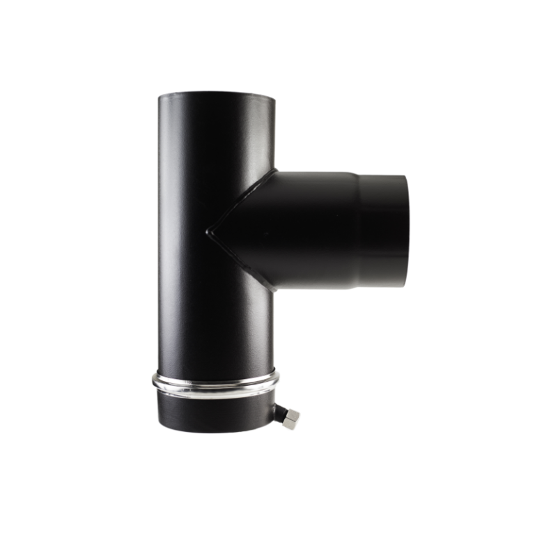 Vitreous Enamel Stove Flue Pipe Fittings | 90 Tee Bend 5" | Stoves ...